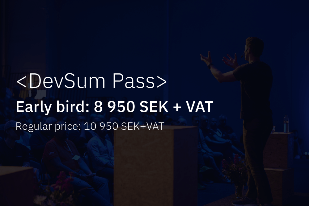 Secure your spot at DevSum 2025 - DevSum - Dev Conference in Stockholm