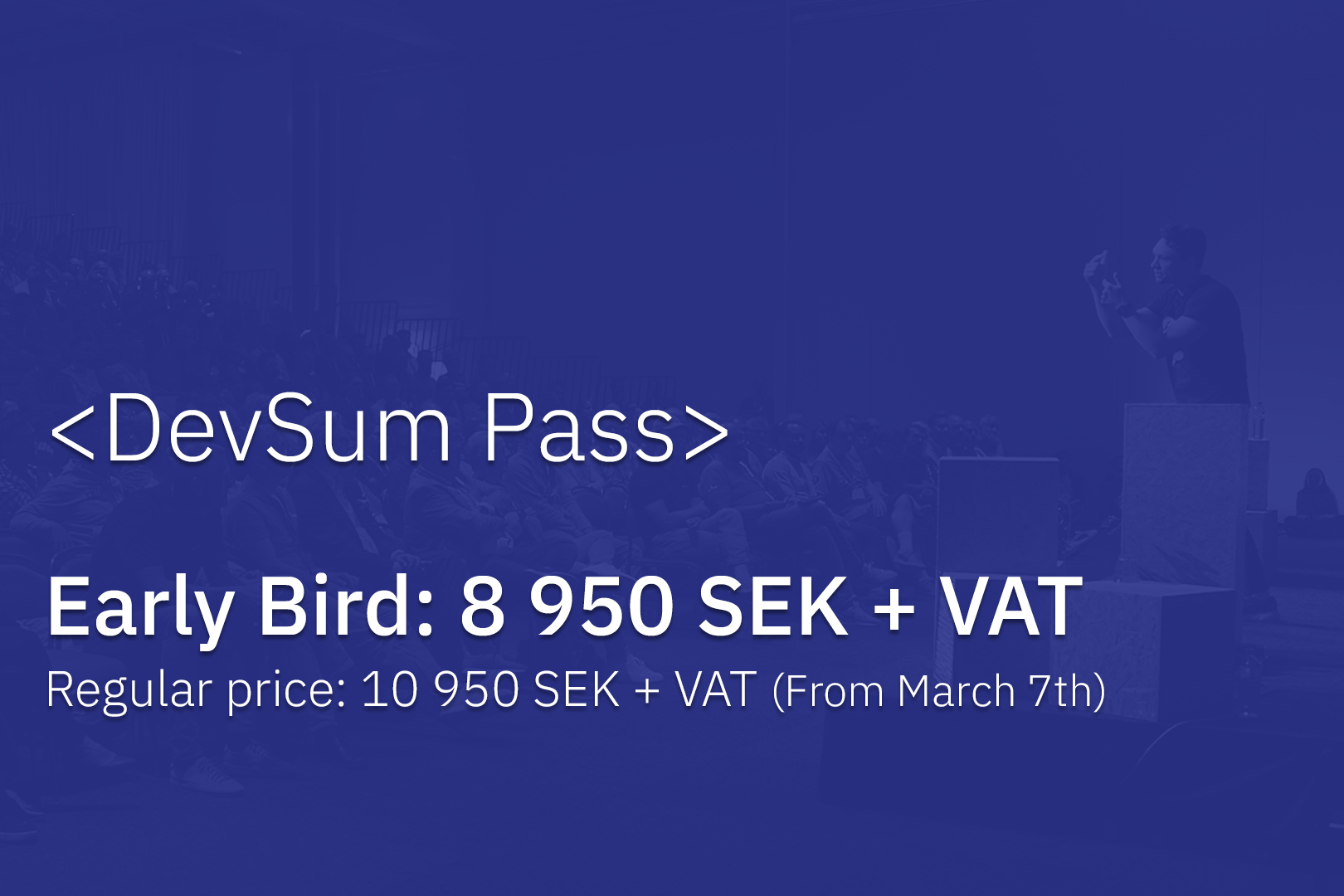 Tickets to DevSum - DevSum